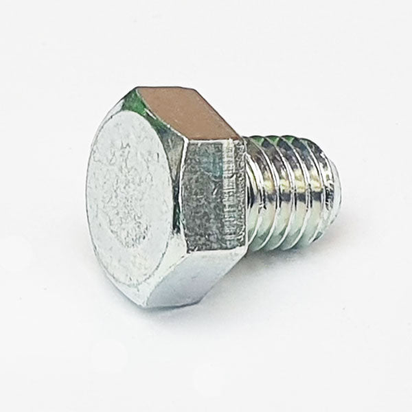 M8 x 10 No Mark Full Thread Hex Bolt Trivalent White JIS 13mmA/F 110B0 ...