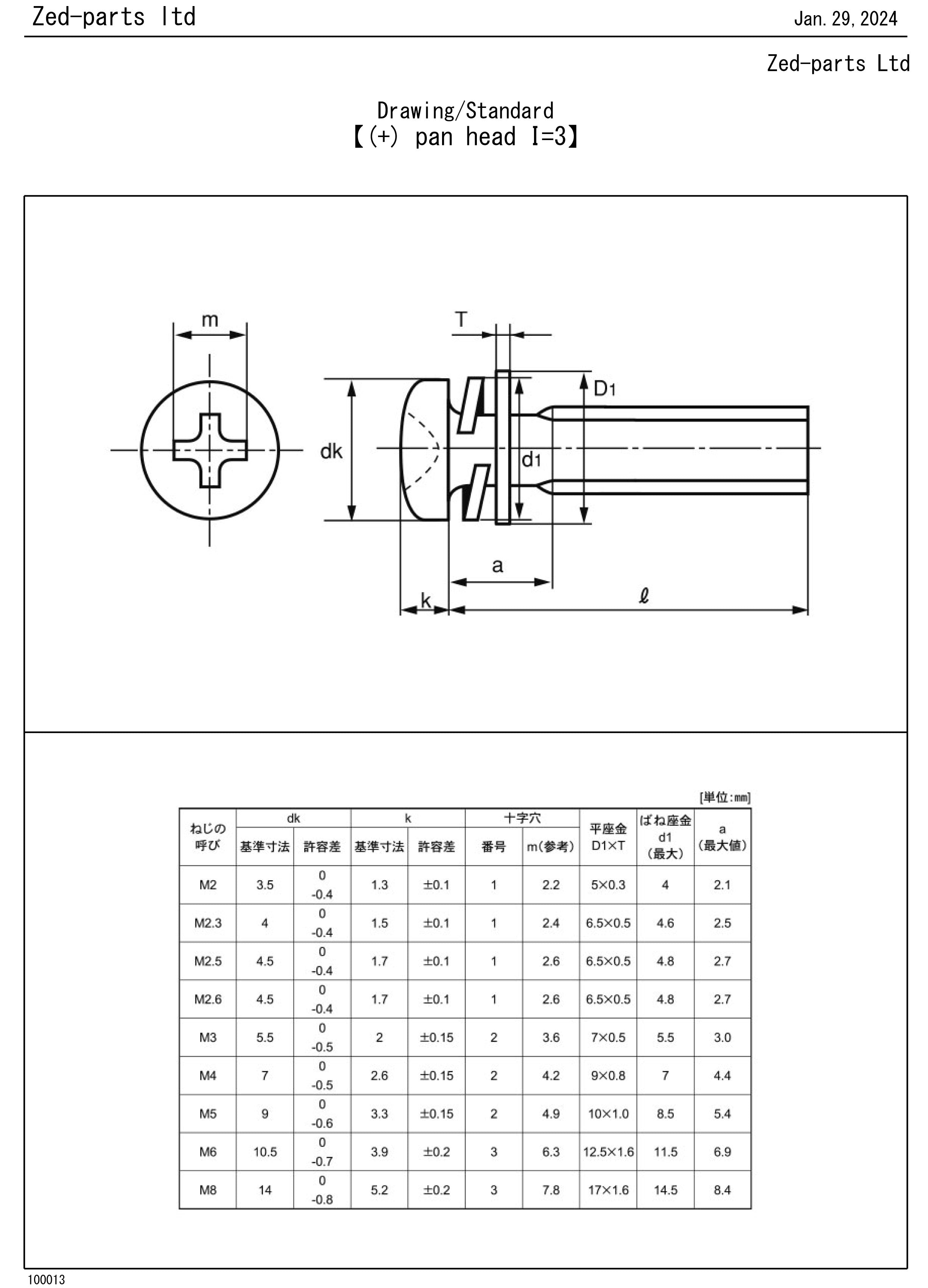 JIS Phil Pan w/Spring Washer Steel – JIS-Fasteners.com