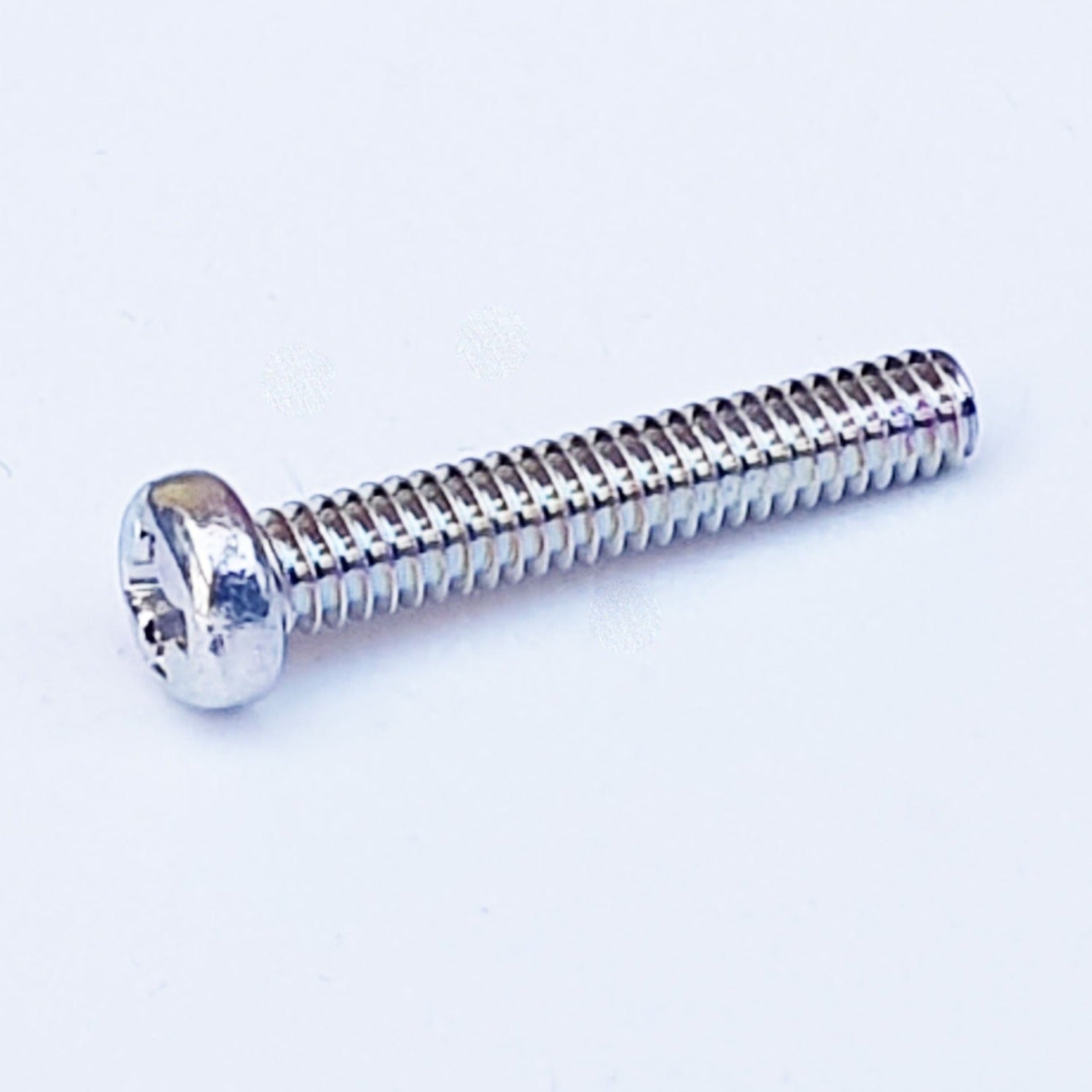 M3-(0.60) x 18 Phil Pan Head Screw Former JIS 0.60 Pitch Trivalent Whi ...