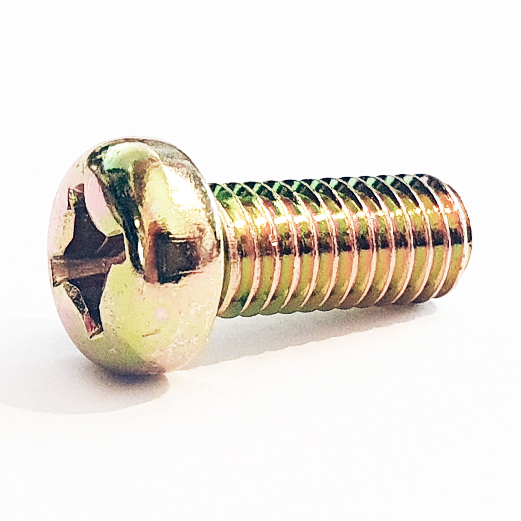 M6 x 10 Phil Pan Yellow Passivate Cr-6 JIS 220D0610 – JIS-Fasteners.com