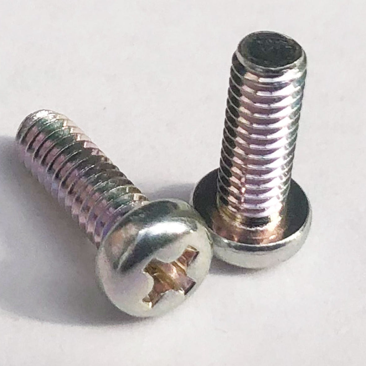 M4-(0.75) x 16 Phil Pan Head Screw Former JIS 0.75 Pitch Trivalent Whi ...